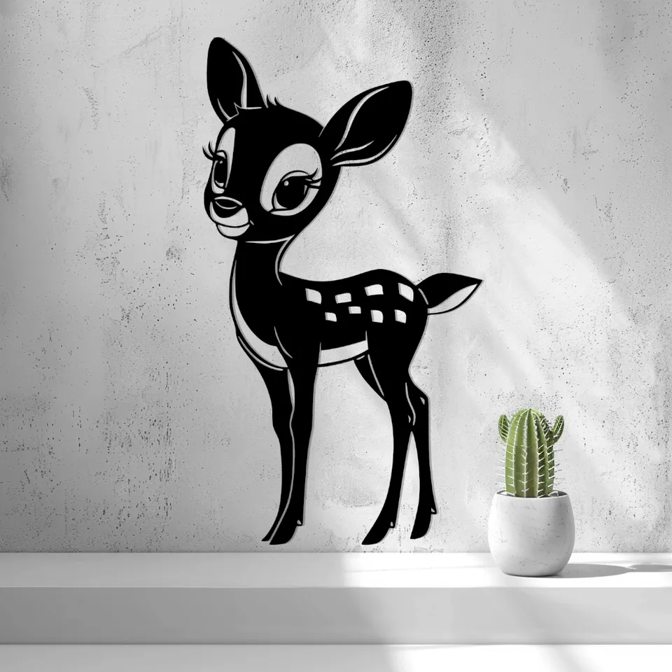 Deer 2d Wall Tattoo by 2D Art | Download free STL model | Printables.com