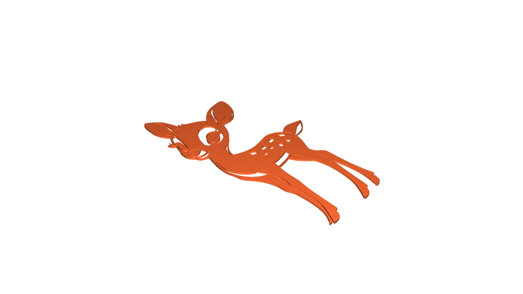 Deer 2d Wall Tattoo by 2D Art | Download free STL model | Printables.com