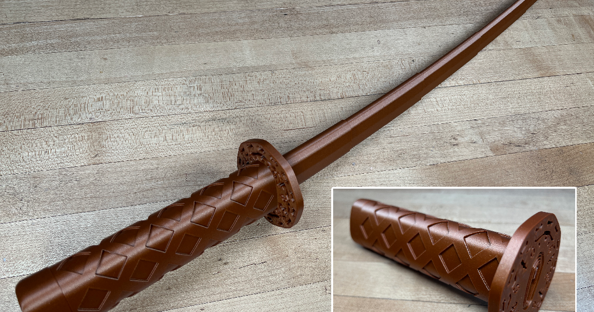 Collapsing Print-in-Place Heron Sword by 3D Printing World | Download ...