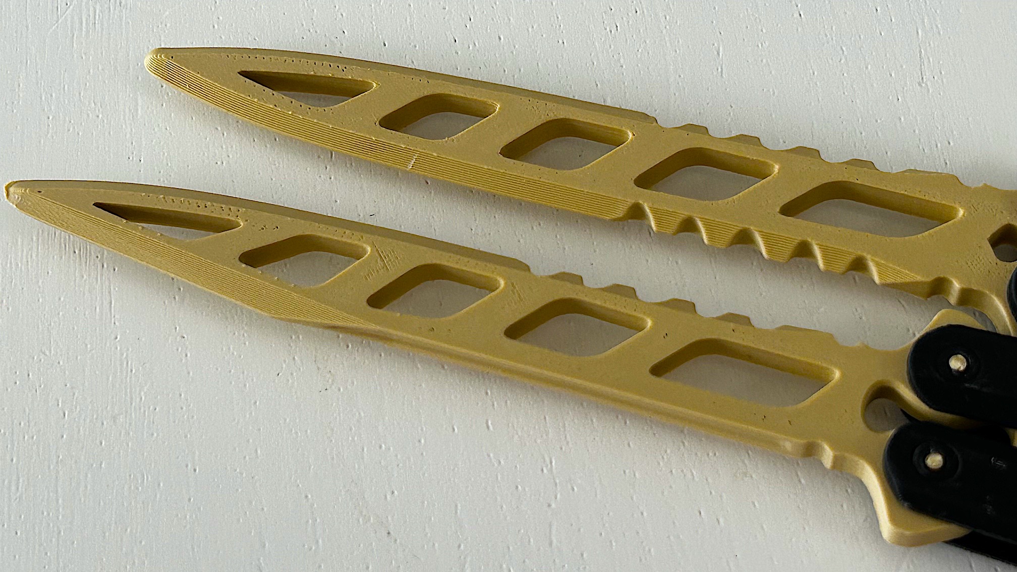 Fidget balisong butterfly knife keychain by iczfirz | Download free STL ...