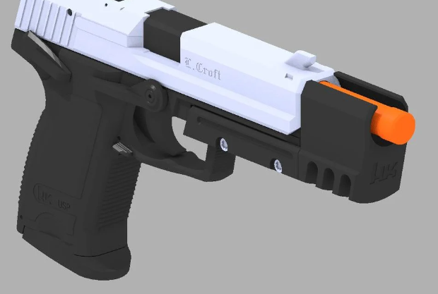 Realistic Rubber Band Gun by EliteGamerFlash | Download free STL model ...