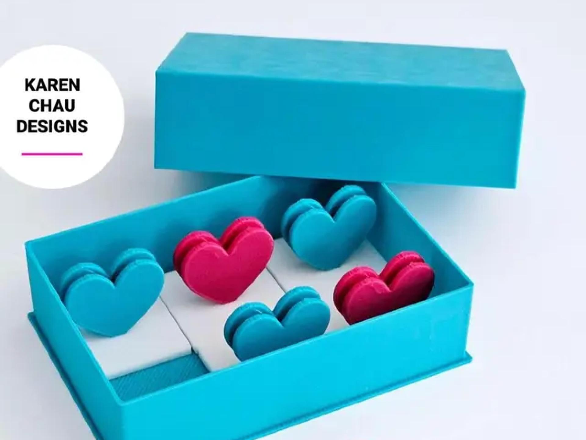 KCD Gift Box | Holds 6 heart display stands by Karen Chau Designs ...