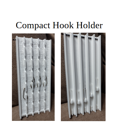 Compact Hook Holder 140mm x 60mm by PaPa Dad | Download free STL model ...