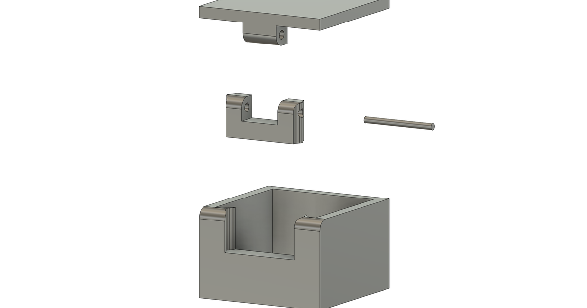 Filament Hinge (for use in design) by Alex Krush | Download free STL ...
