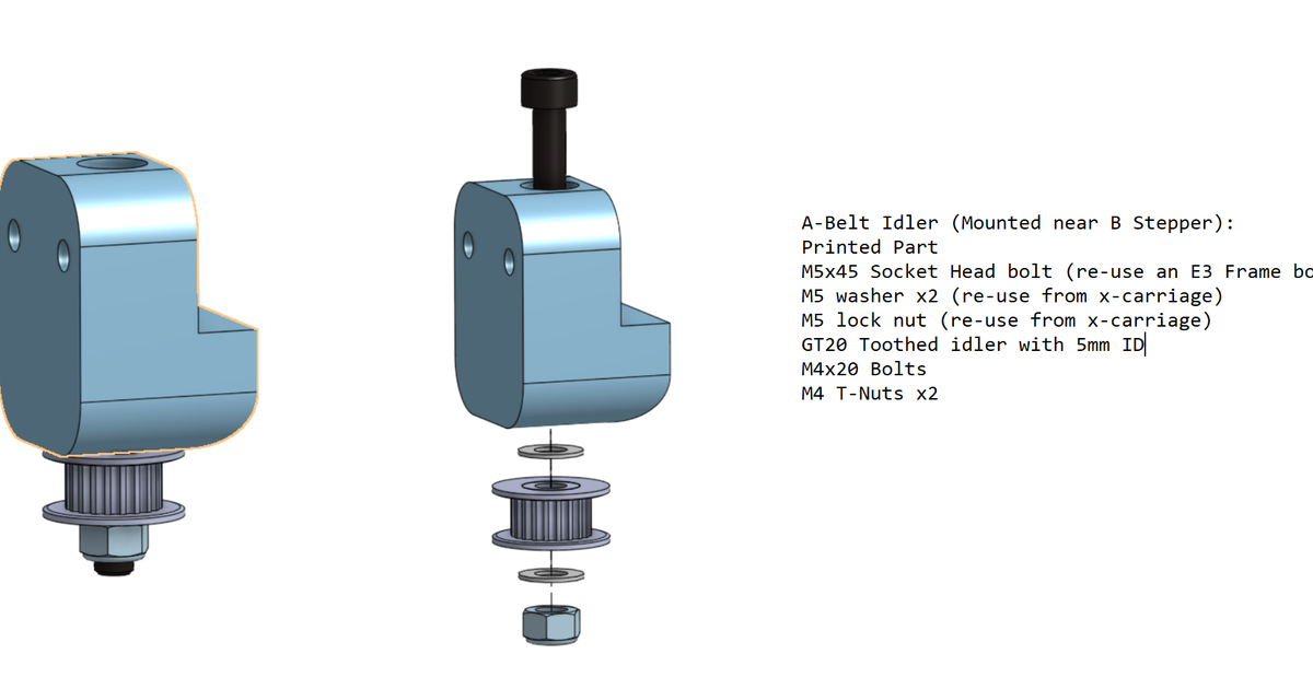Ender 3 (V1/Pro) to CORE XY modification by Chris Barwick | Download ...