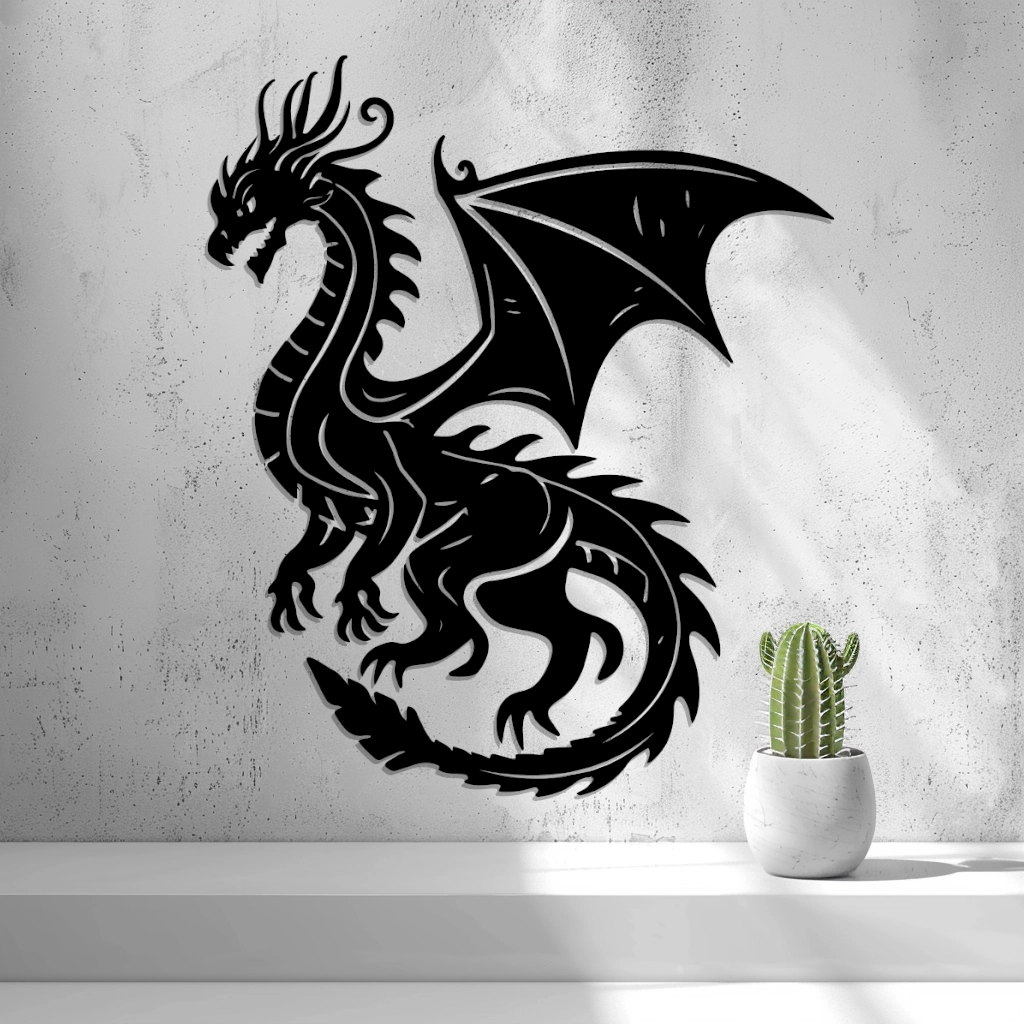 Dragon Wall Art by 2D Art | Download free STL model | Printables.com