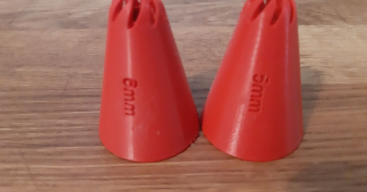 Flower pastry socket ( 5mm, 6mm ) by Jérémy Toutain | Download free STL ...