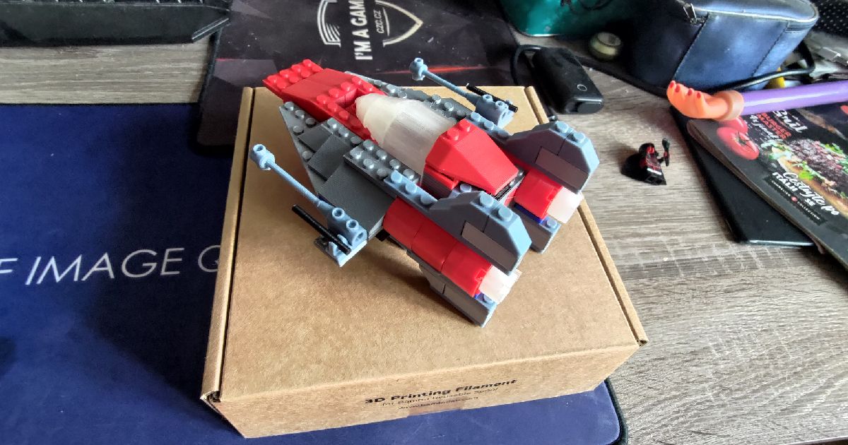 Star Wars Brick/lego A-Wing Fighter 7134 by Darth_Harold | Download ...