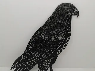 Hawk Wallart Walltattoo Low Poly by 2D Art | Download free STL model ...