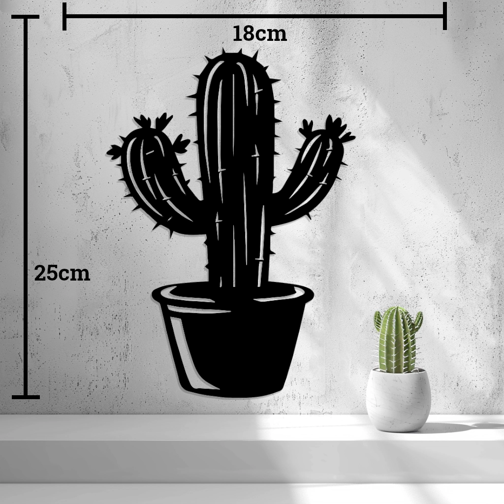 Cactus Wall Art by 2D Art | Download free STL model | Printables.com