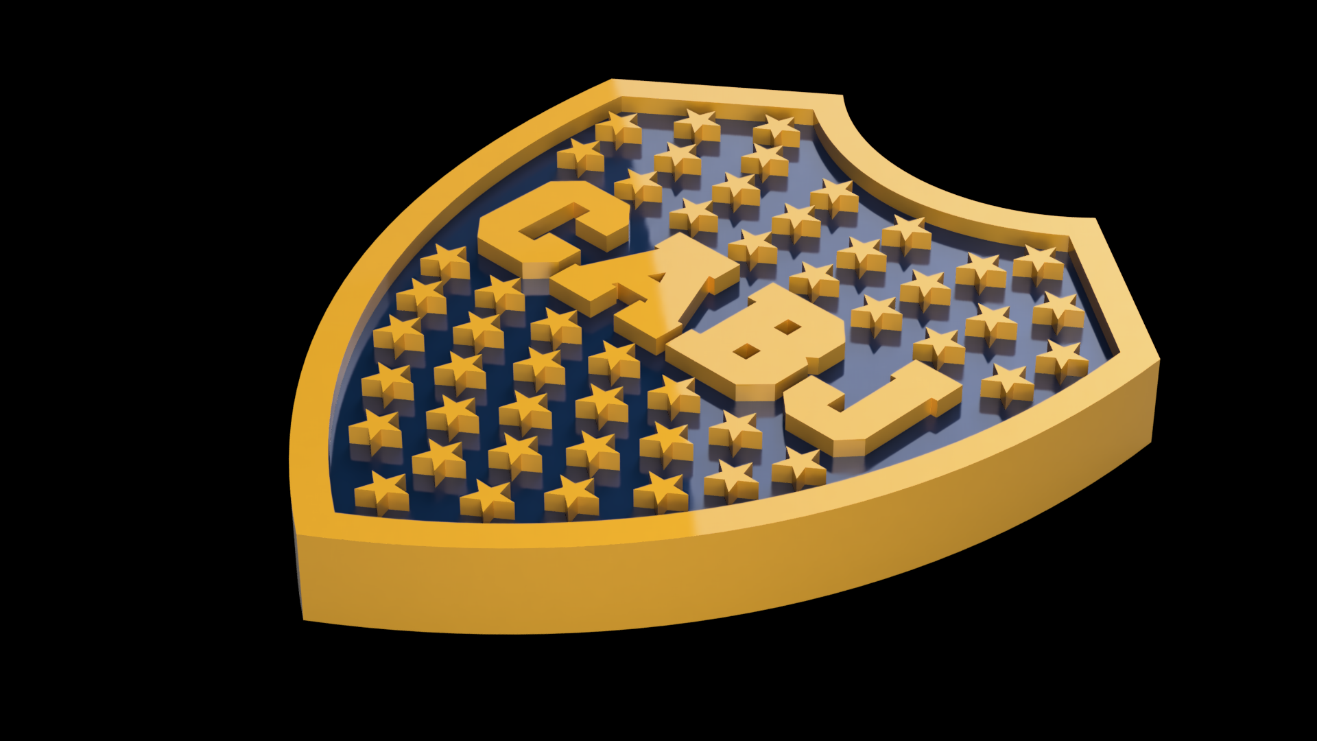 Boca Juniors (50 estrellas) by dpnd3d | Download free STL model ...