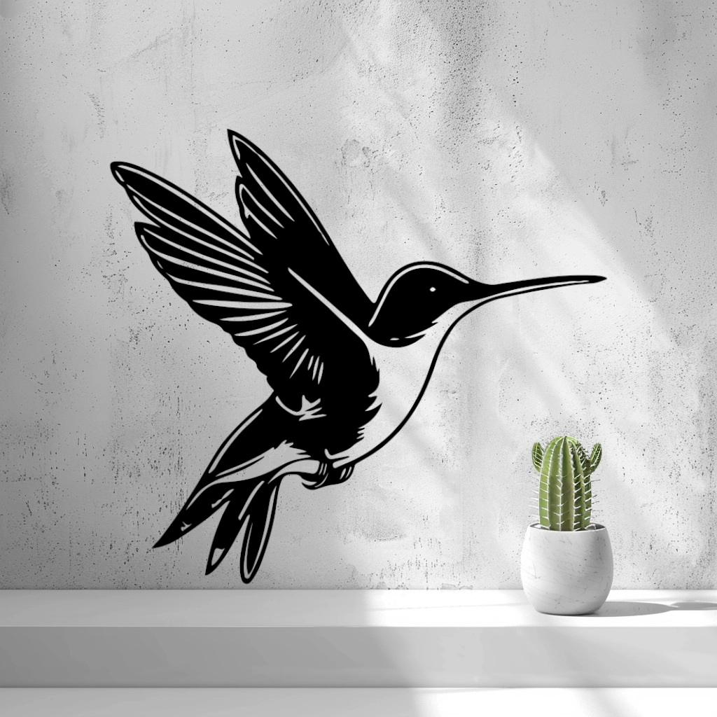 Hummingbird Wall Art by 2D Art | Download free STL model | Printables.com
