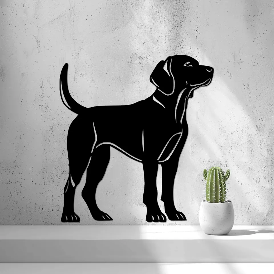 Labrador Dog Wall Art by 2D Art | Download free STL model | Printables.com