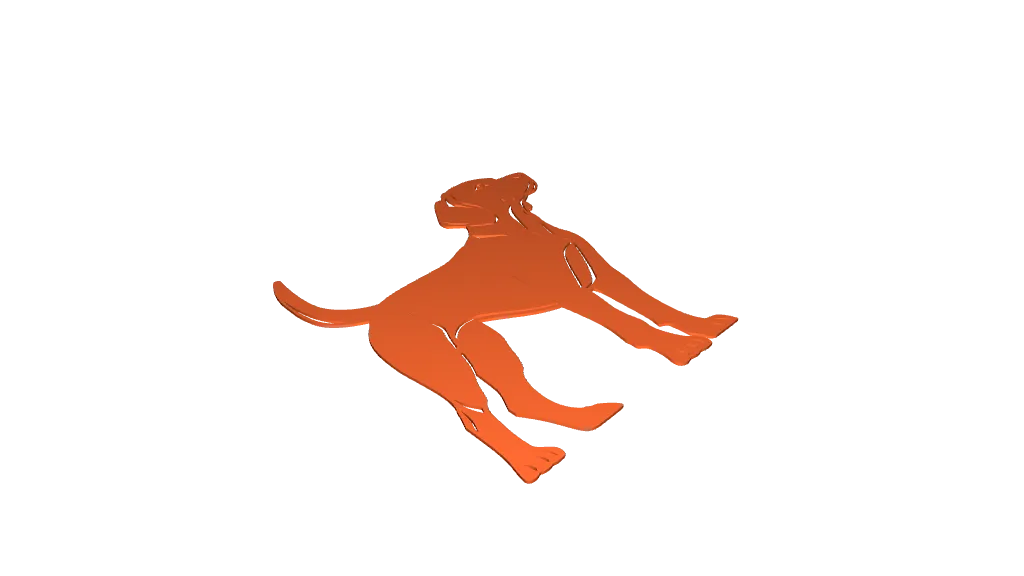 Labrador Dog Wall Art by 2D Art | Download free STL model | Printables.com