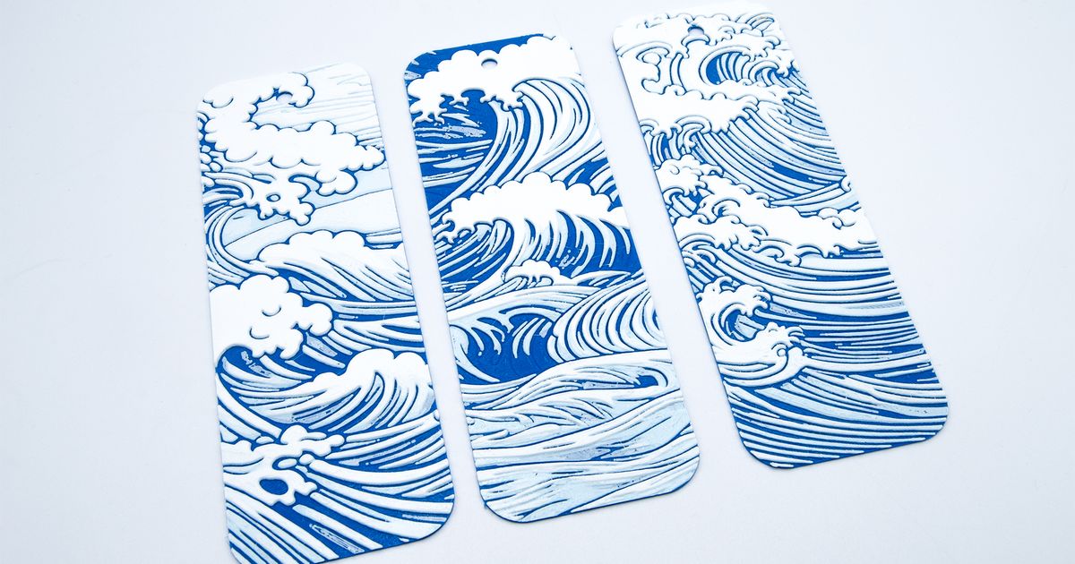 Wave Bookmarks by Bamingo Design | Printables Store