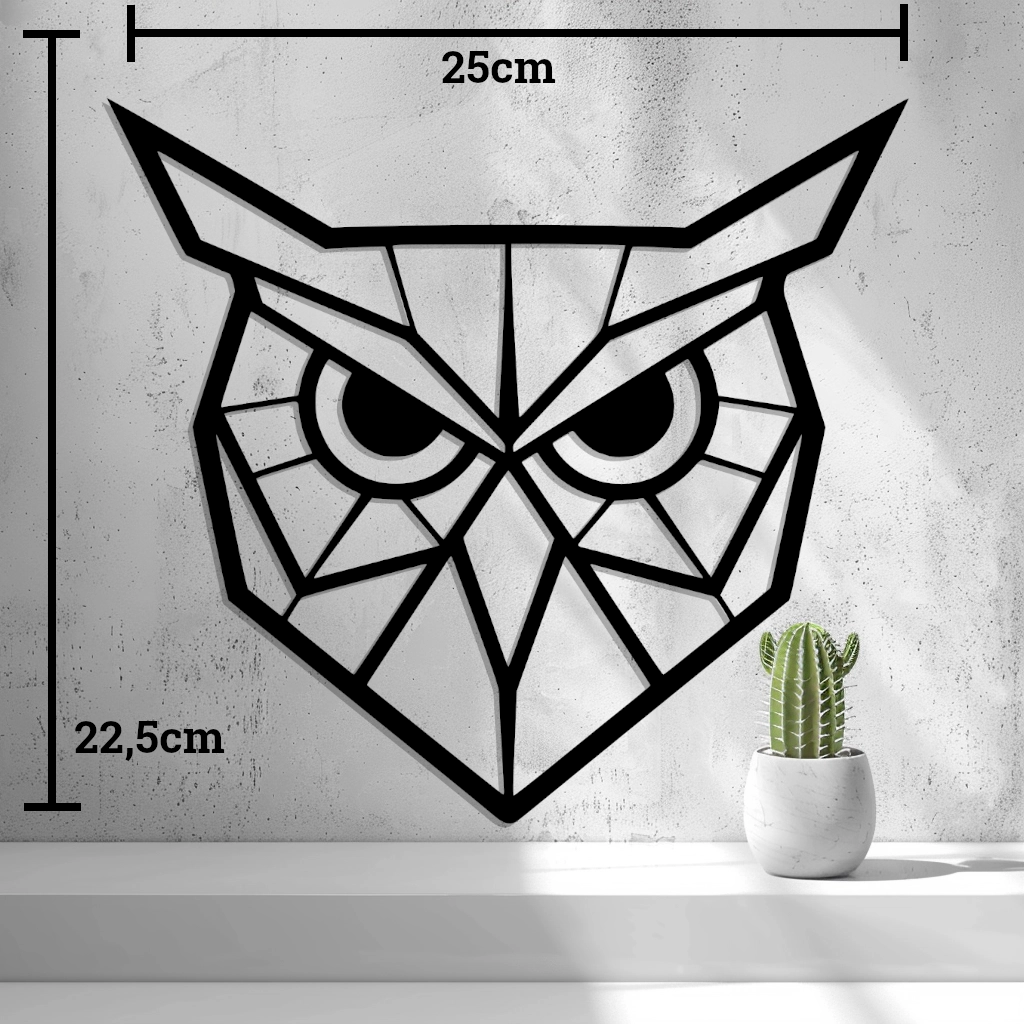 Low Poly Owl Wall Art by 2D Art | Download free STL model | Printables.com