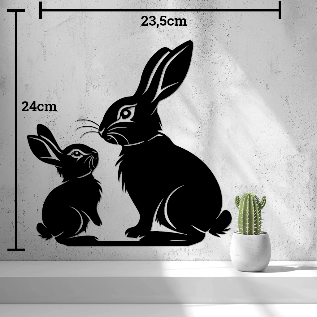 Easter Bunny 2D Wallart by 2D Art | Download free STL model ...