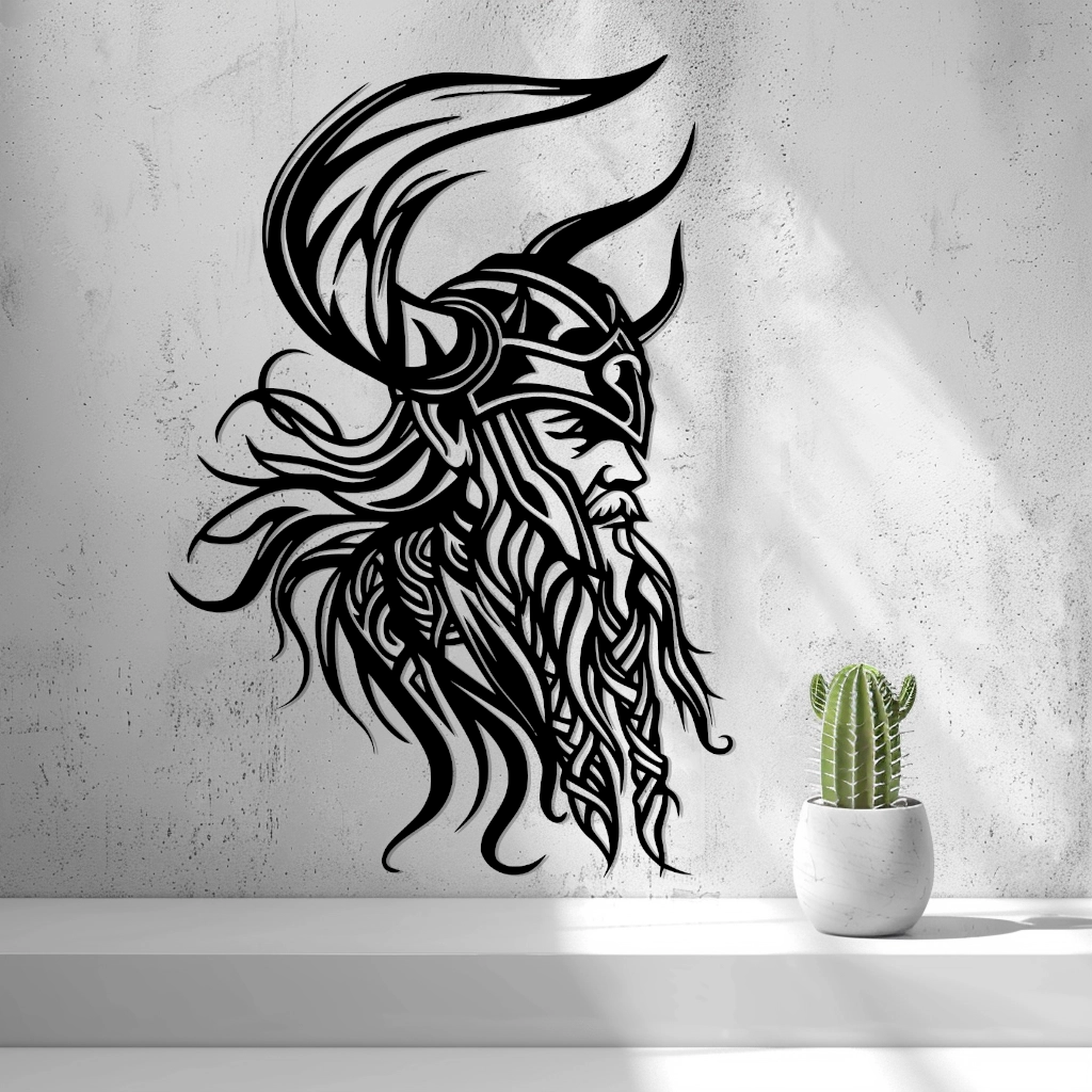 Modern Thor Low Poly Wallart by 2D Art | Download free STL model ...