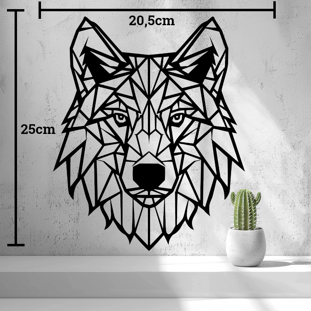 Low Poly Wolf Wall Art by 2D Art | Download free STL model | Printables.com