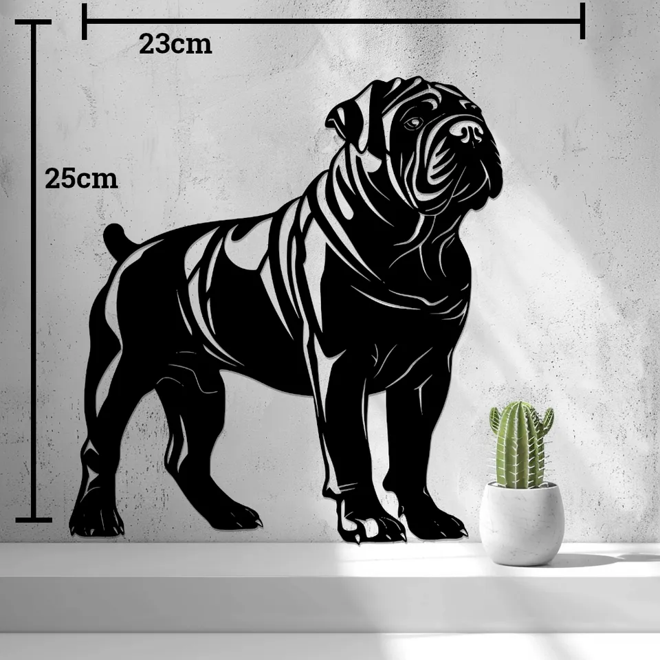 Shar Pei Dog Wall Art by 2D Art | Download free STL model | Printables.com