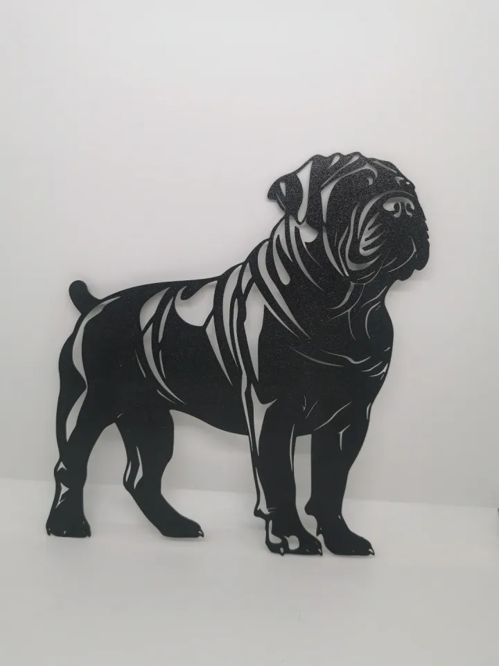 Shar Pei Dog Wall Art by 2D Art | Download free STL model | Printables.com