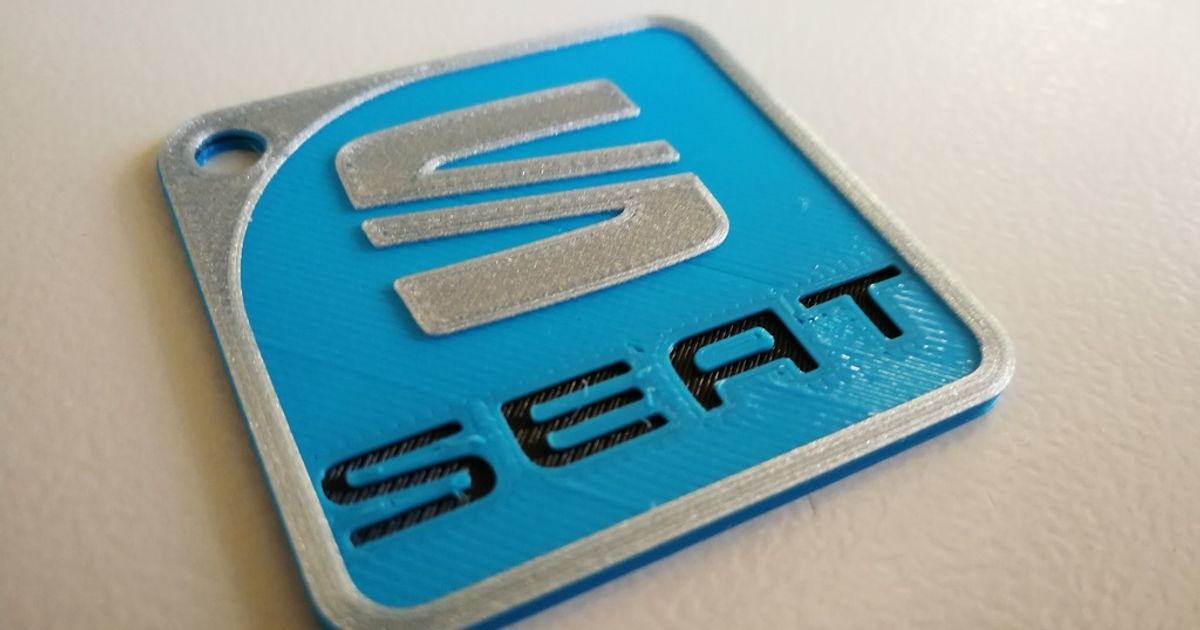 SEAT car logo keychain by El Carlos | Download free STL model ...