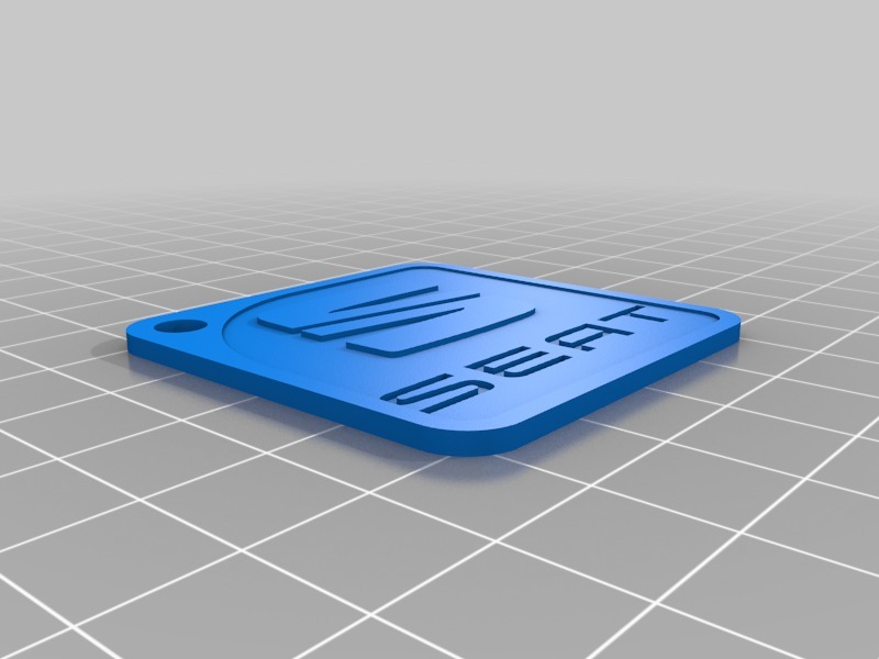 SEAT car logo keychain by El Carlos | Download free STL model ...