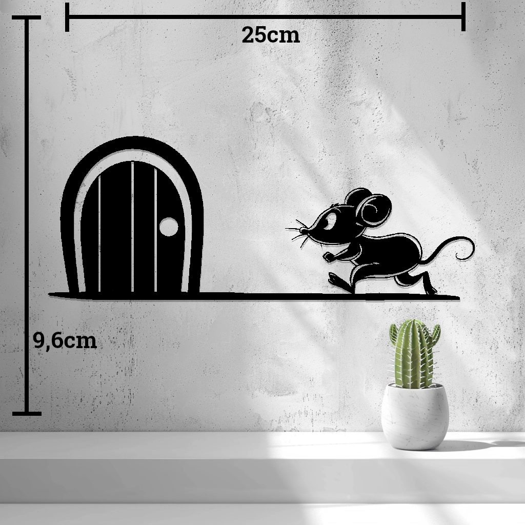 Running Mouse Wall Art / Wall Tattoo by 2D Art | Download free STL ...