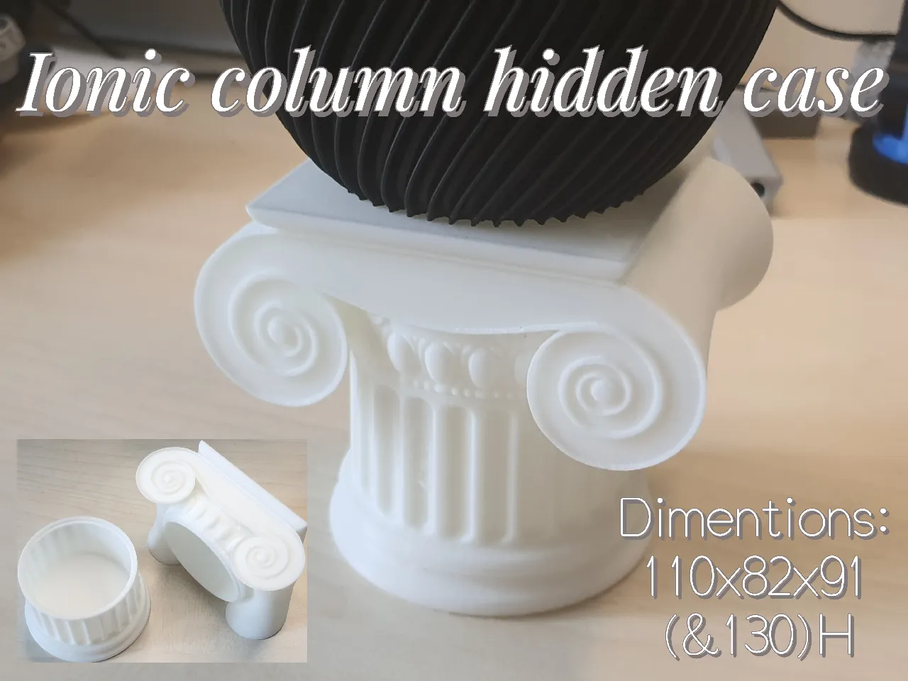 Ionic column (hidden case) by Konstantin Radchenko | Download free STL model | Printables.com