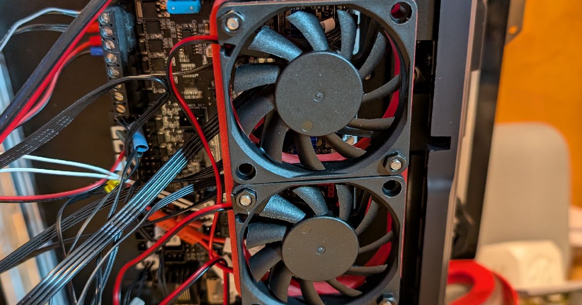 BTT BigTreeTech Octopus 1.1 (Pro) fan mount / shroud dual 6010 fans by ...