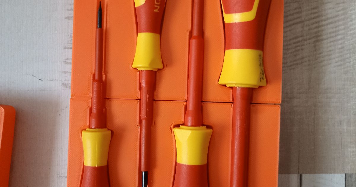 magnusson electrical screwdriver gridfinity holder by charles pflieger ...