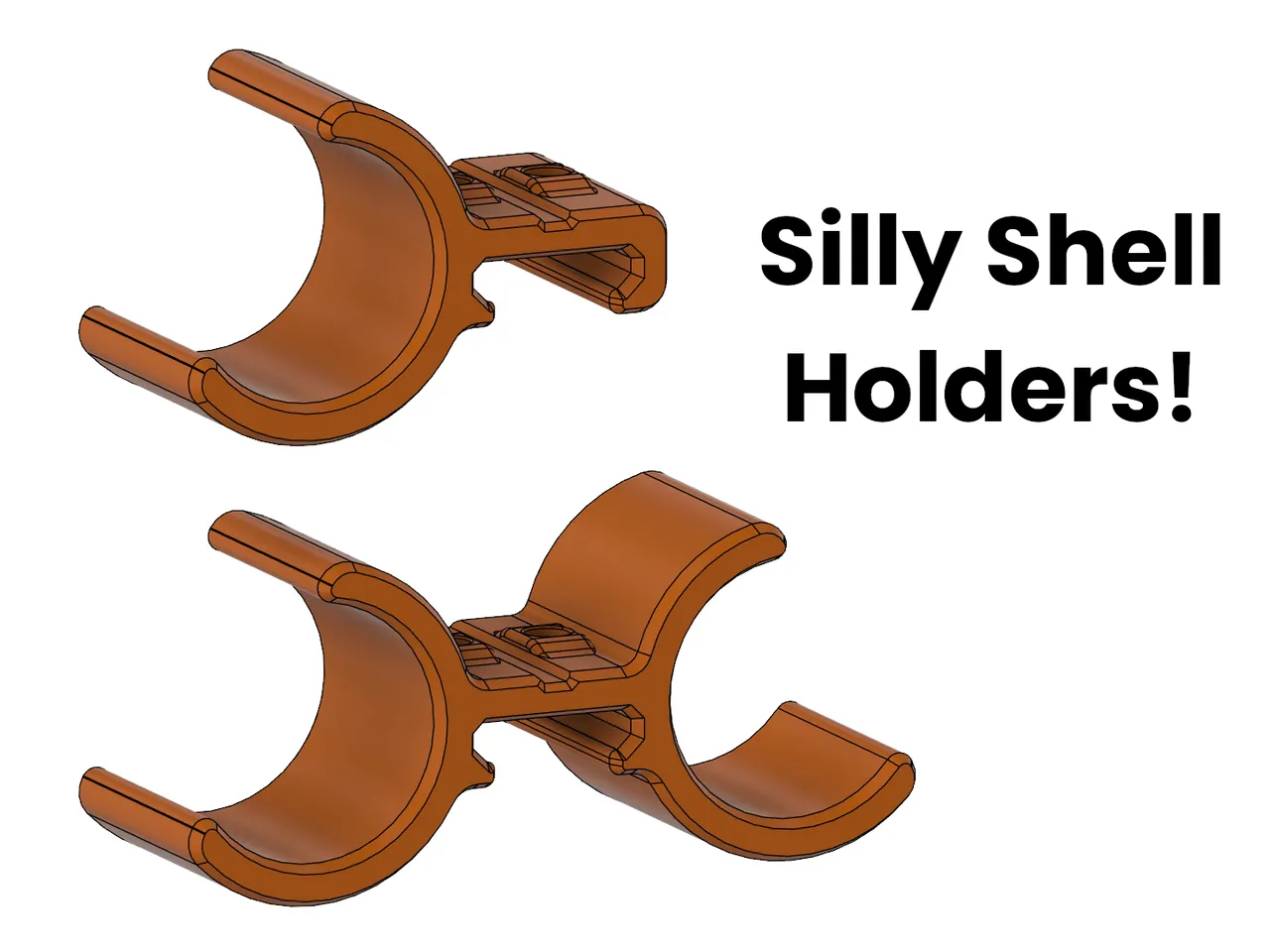 Silly Shell Holder - Side Shells (single sided or double sided) by ...