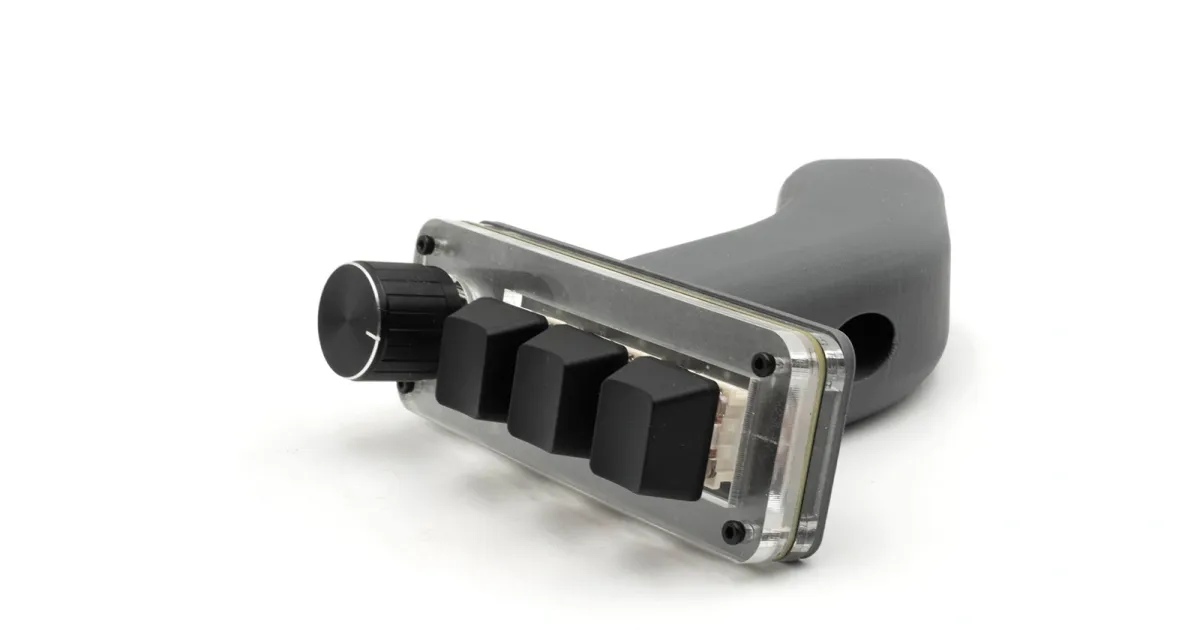 Macro Keyboard Mount (3 Key + 1 Knob Version) by Max Gripp | Download ... Macro Keyboard Mount (3 Key + 1 Knob Version) by Max Gripp | Download ...