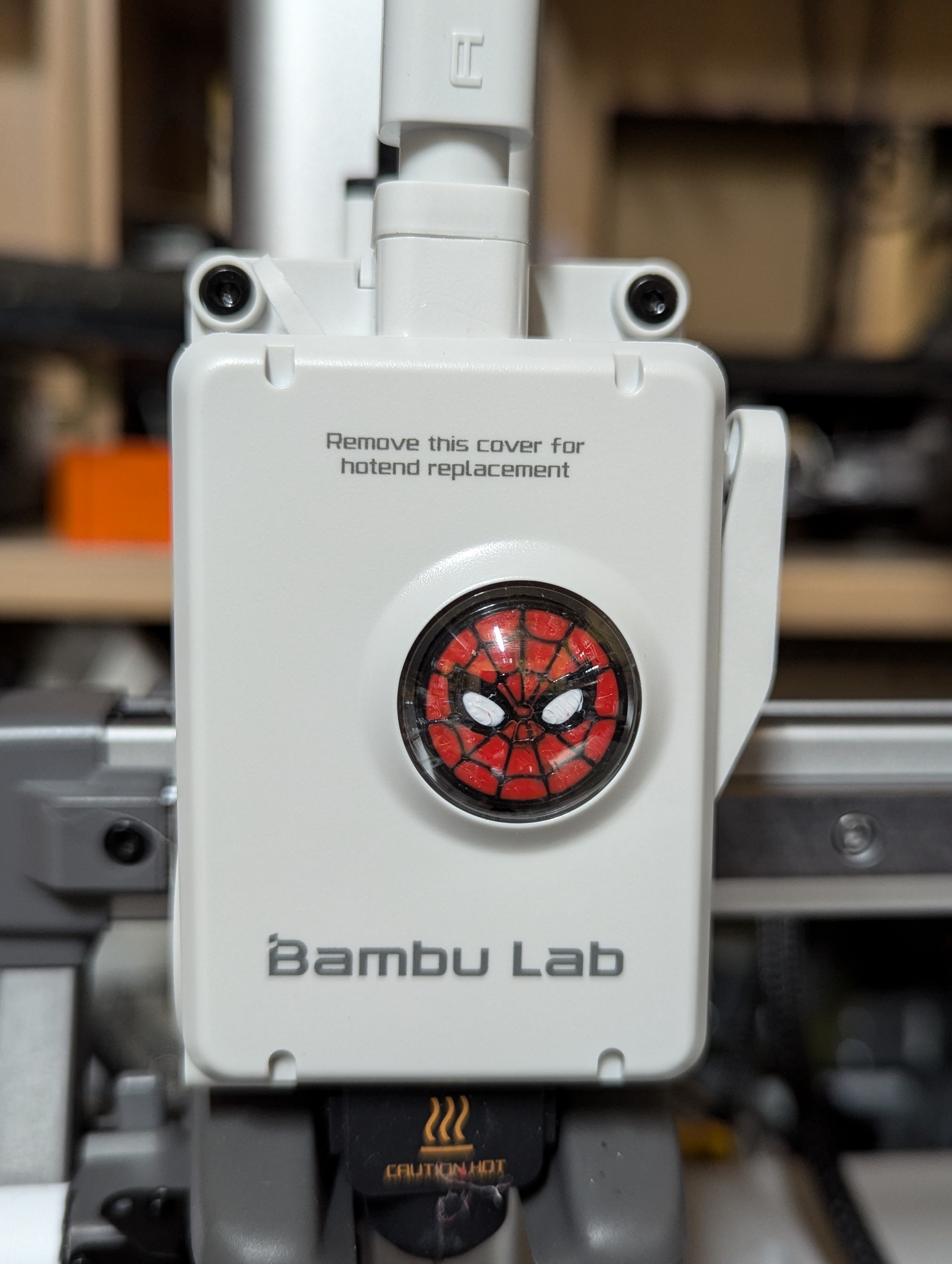 Spider-Man Round Head Extruder Gear for Bambu Lab A1 series by GLHTurbo ...