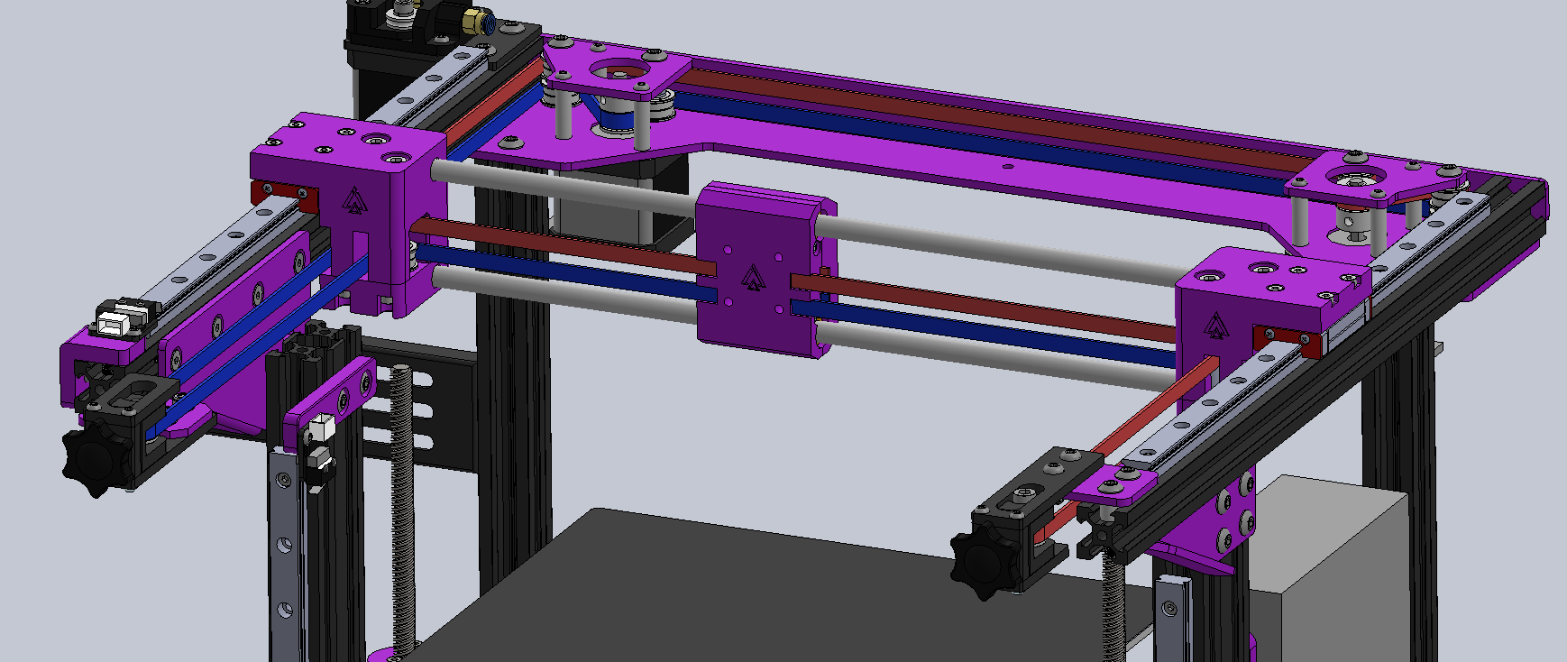 EnderXY - Linear Rod X Axis Conversion by Supavitax | Download free STL ...