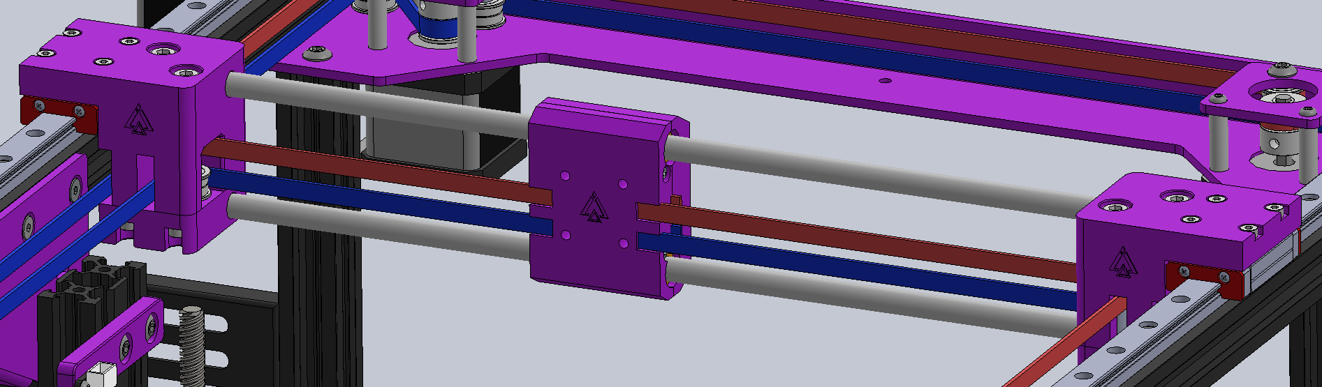 EnderXY - Linear Rod X Axis Conversion by Supavitax | Download free STL ...