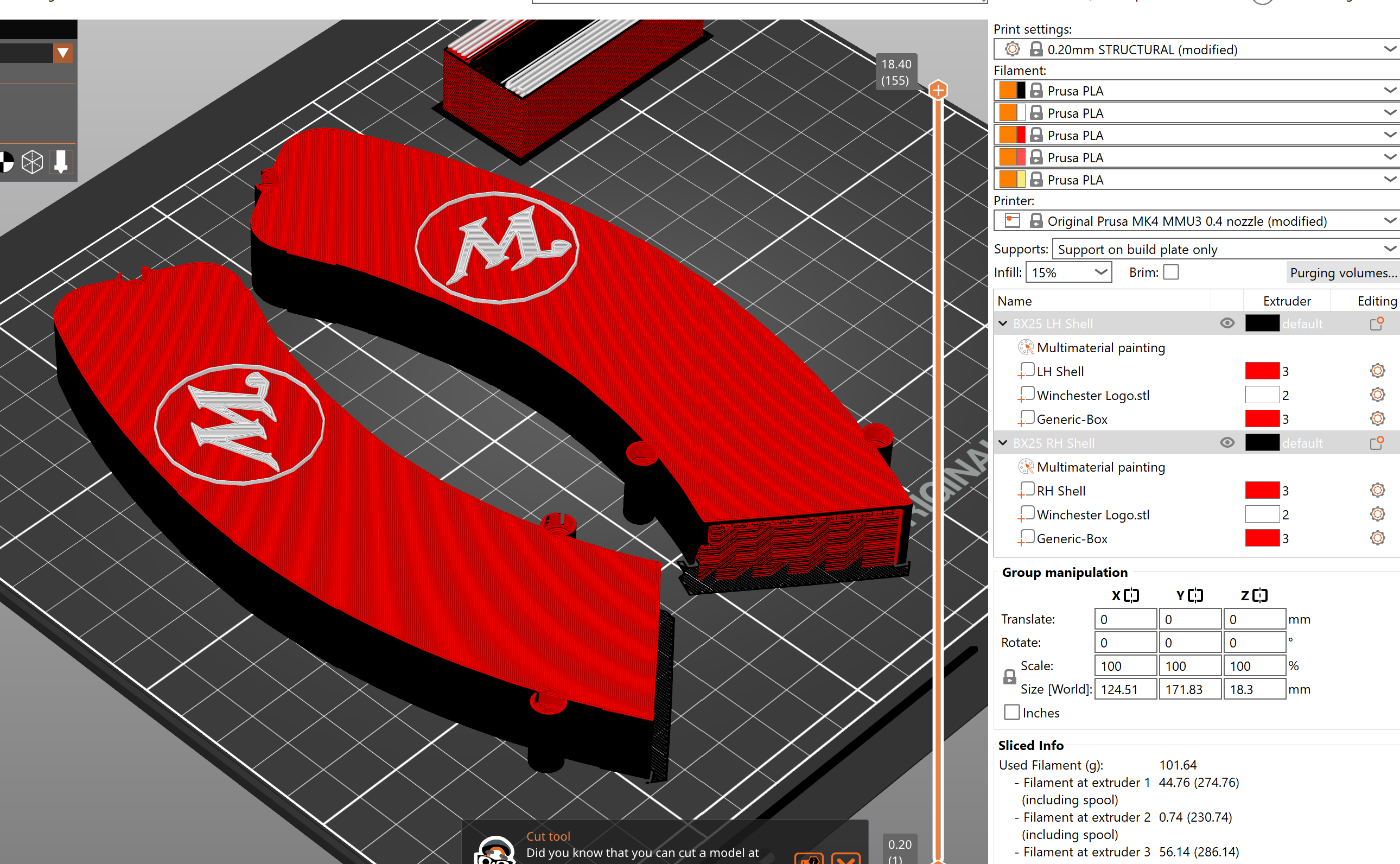 BX-25 Shell Winchester Logo Version por grayin | Descargar modelo STL ...