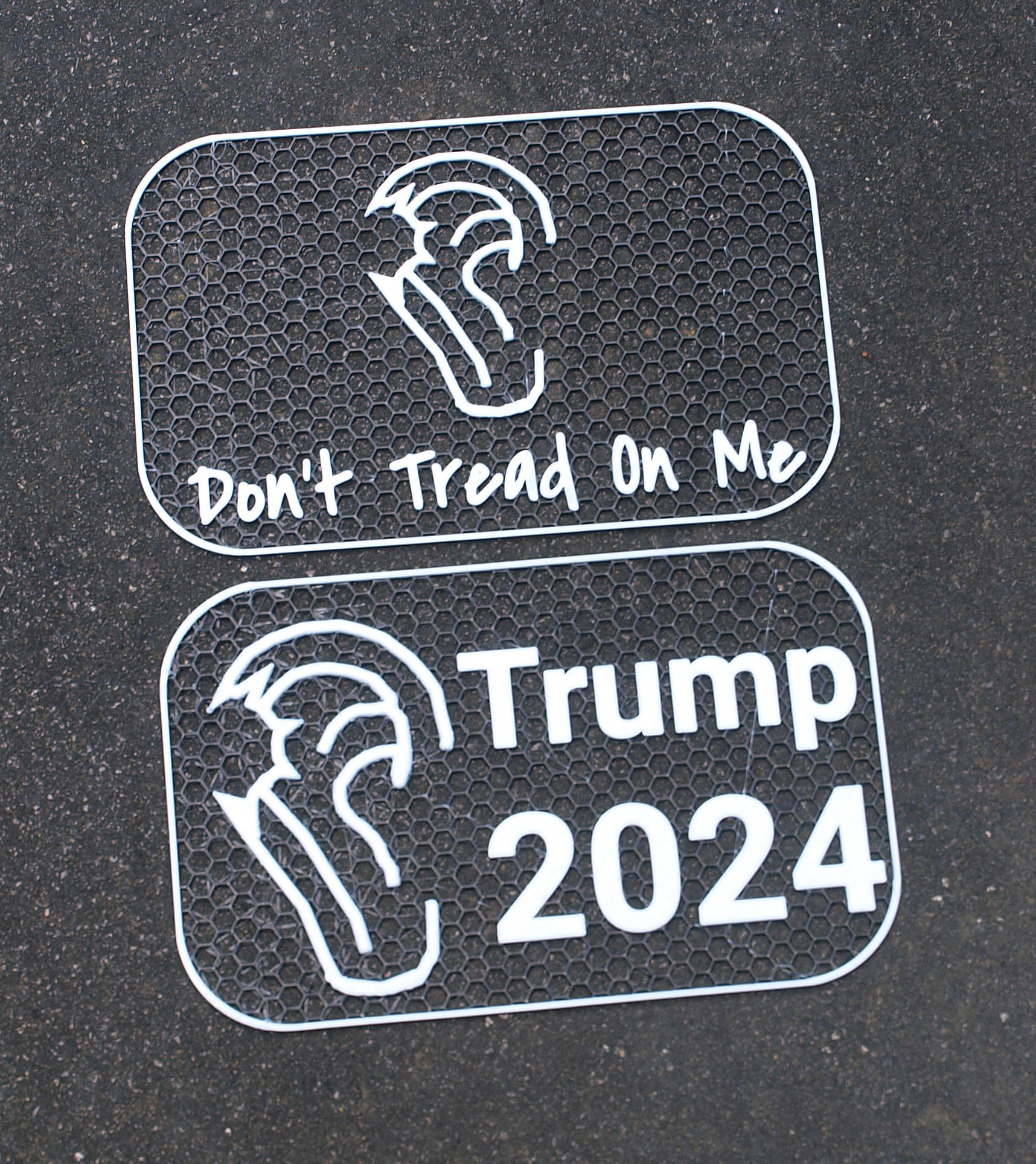 Trump "Pierced Ear" signs by h2odragon | Download free STL model ...