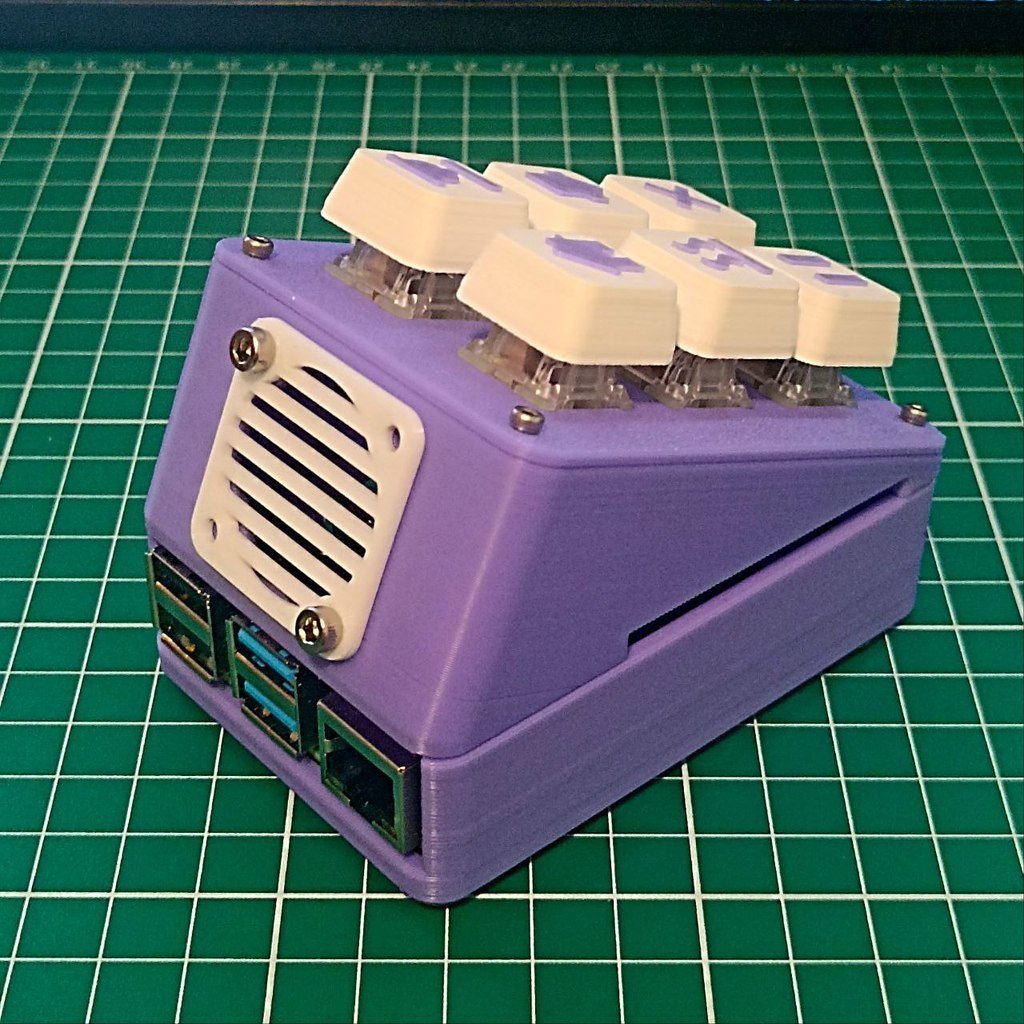 Raspberry Pi case with Keypad x6 by belittlemaker | Download free STL ...