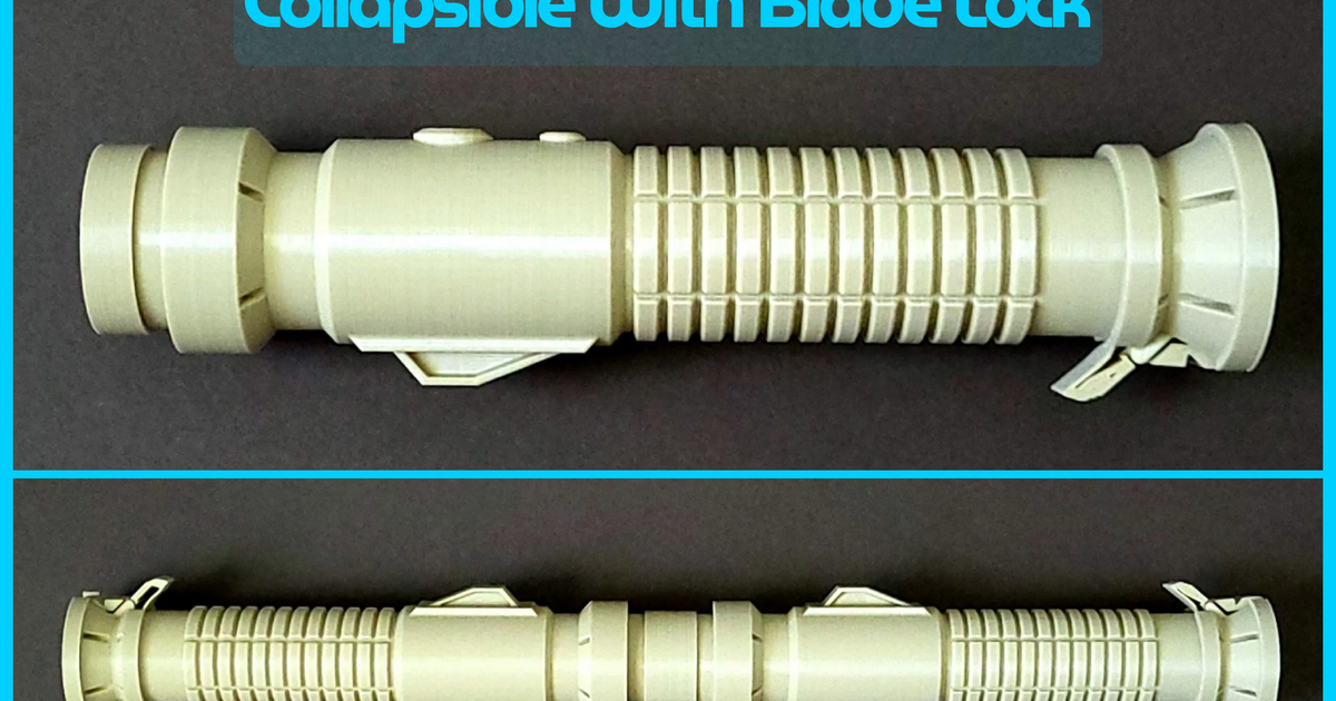 Toggle Collapsible Lightsaber (Blade Lock, Swappable Blade, & Dual ...