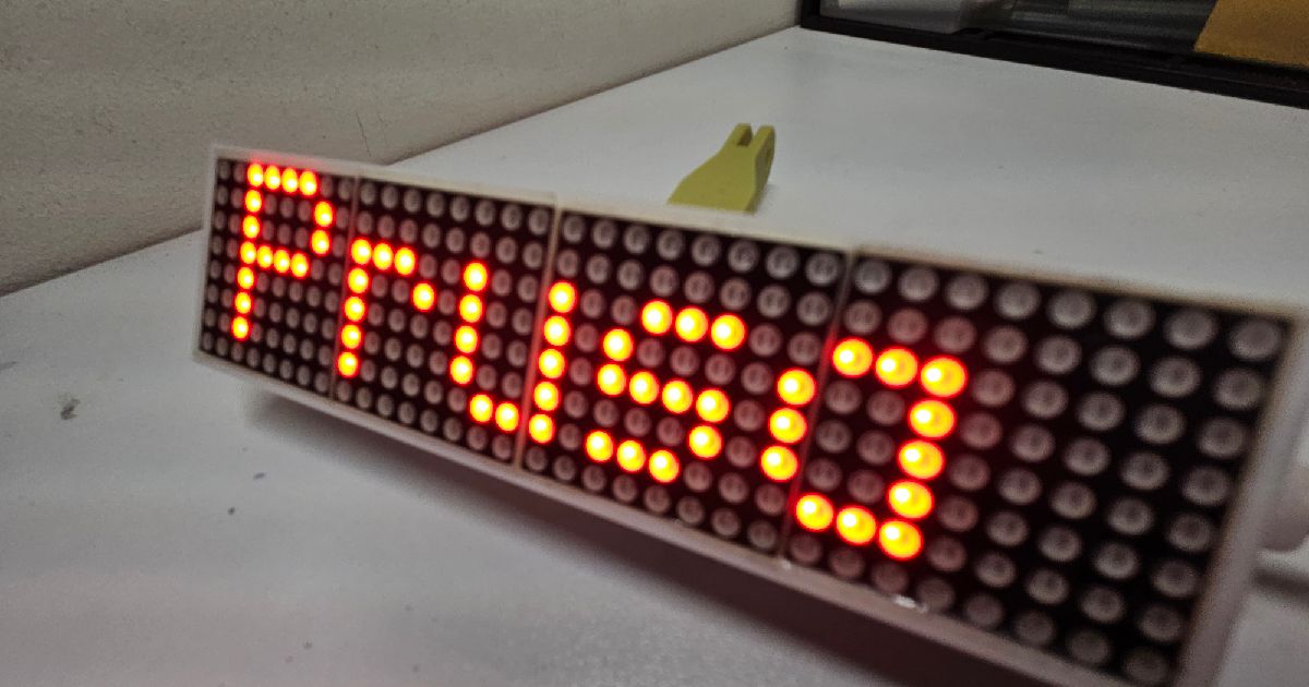 LED Matrix programable via Wifi by Sica | Download free STL model ...