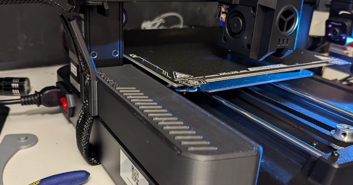 Storage Box with Cable Holder for Ender 3 V3 KE/SE by EXS | Download ...