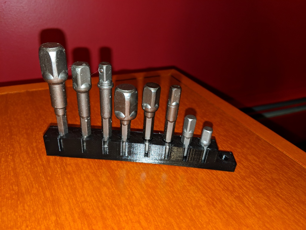 Hanging Variable Spacing Customizable Hex Bit Holder by kornon ...