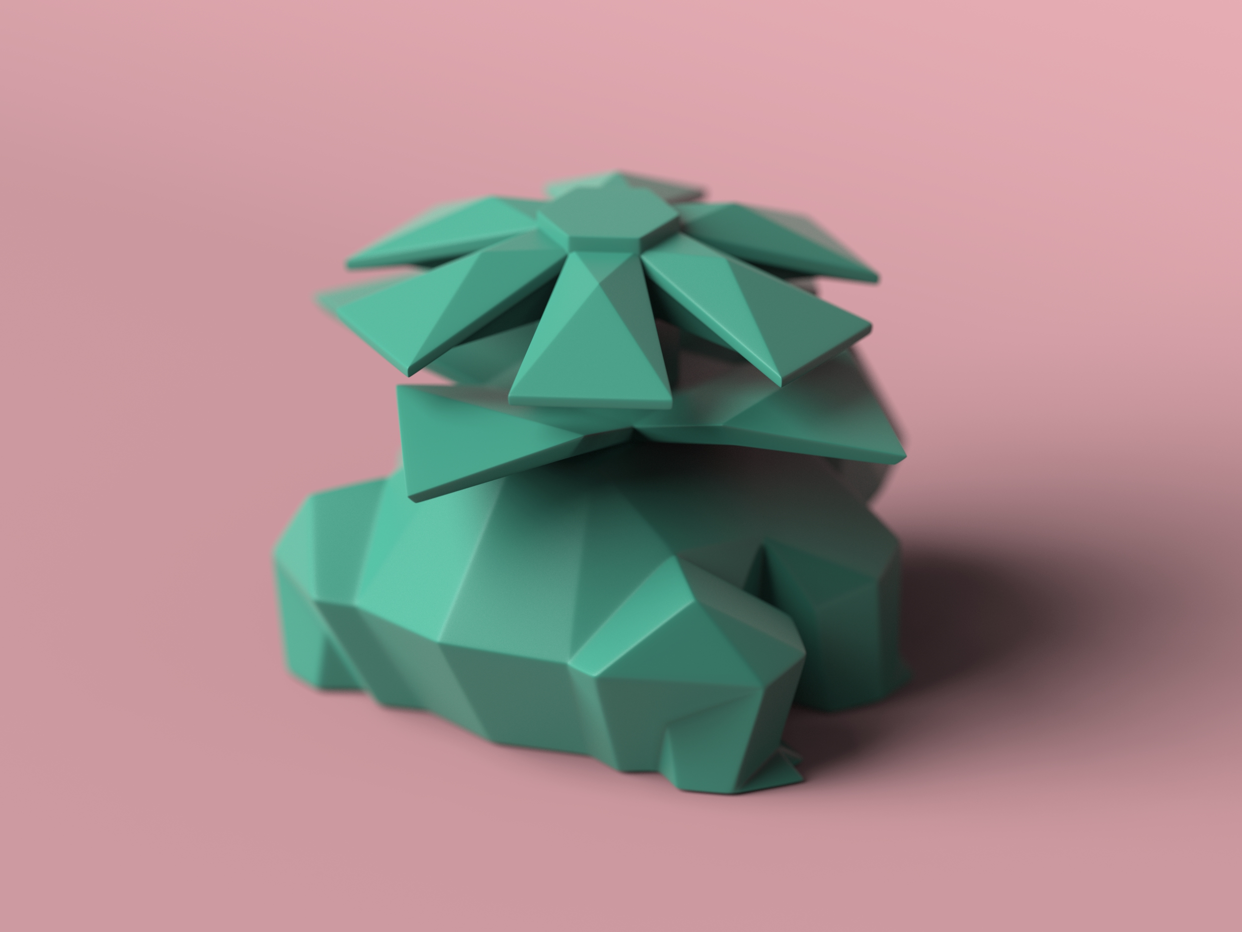 Low-poly Venusaur by Agustin Arroyo | Printables Store