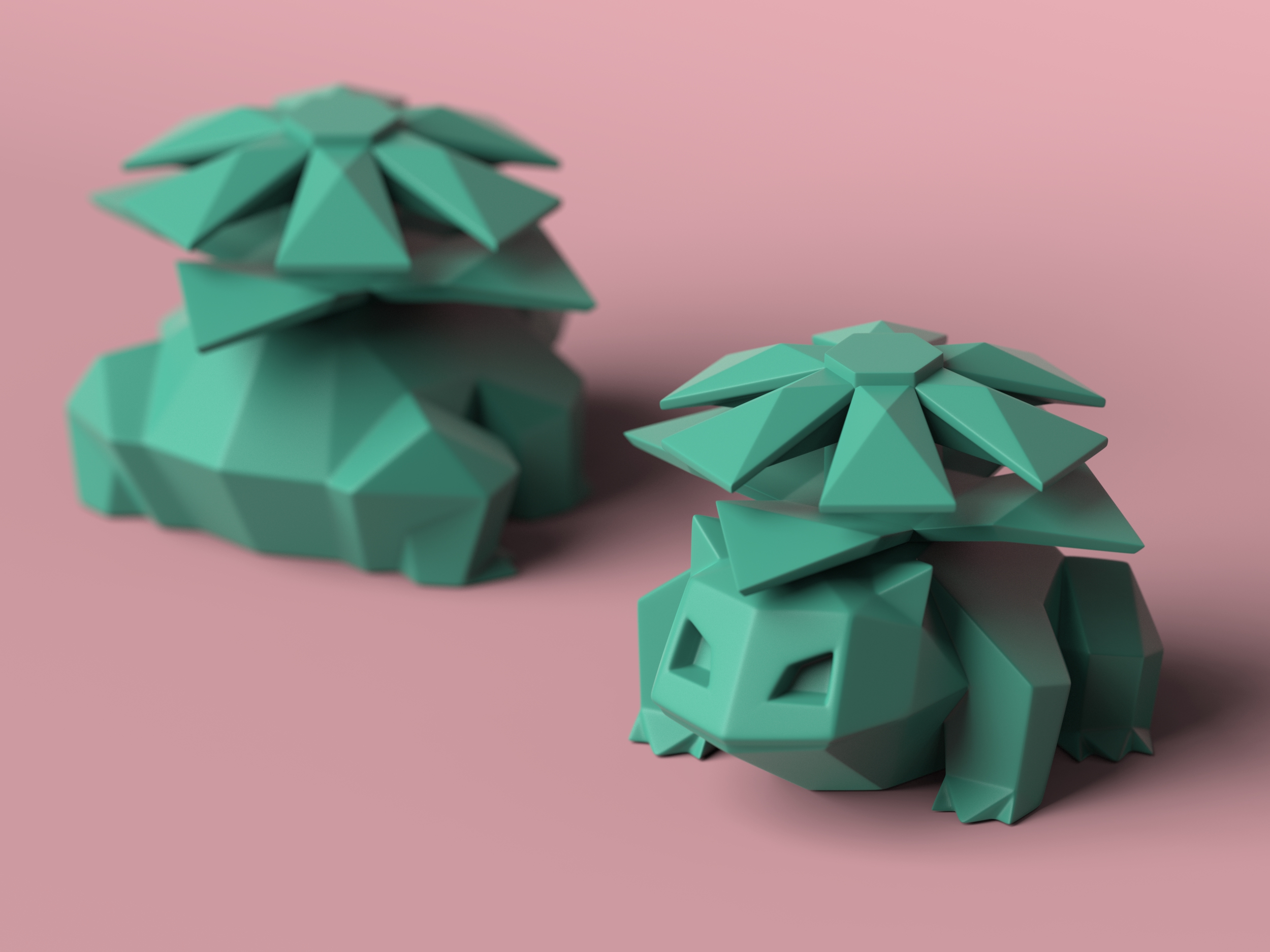Low-poly Venusaur by Agustin Arroyo | Printables Store