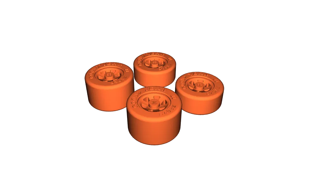 Prost version LEGO set 10330 McLaren Formula 1 car tyres/wheel with ...