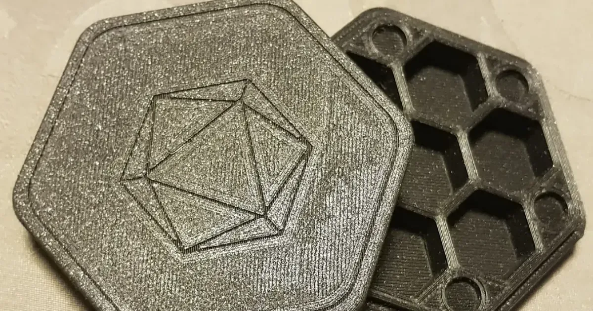 D&D Hexagonal Dice Vault por KyleMc | Descargar modelo STL gratuito ...
