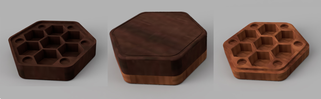 D&D Hexagonal Dice Vault por KyleMc | Descargar modelo STL gratuito ...