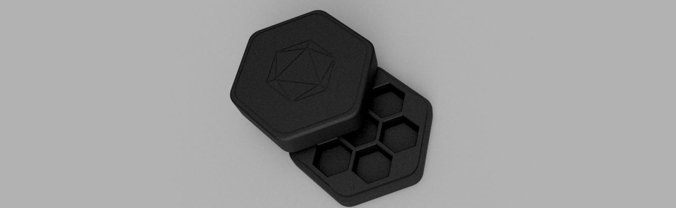 D&D Hexagonal Dice Vault por KyleMc | Descargar modelo STL gratuito ...