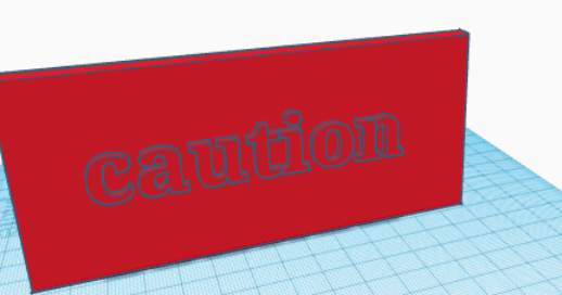 caution sign by Jackman | Download free STL model | Printables.com